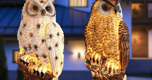 соларната градинска лампа Бухал- ПРОМОЦИЯ Kupisi.bg