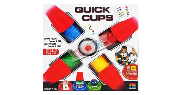 Забавна настолна игра с чашки "QUICK CUPS"